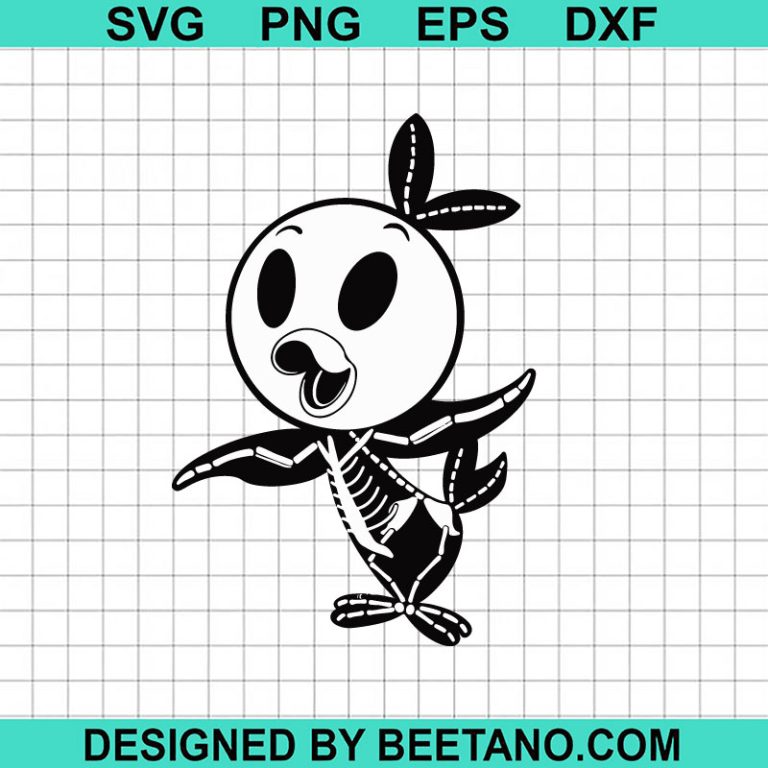 Halloween Skeleton Orange Bird SVG, Orange Bird Disney SVG, Disney ...