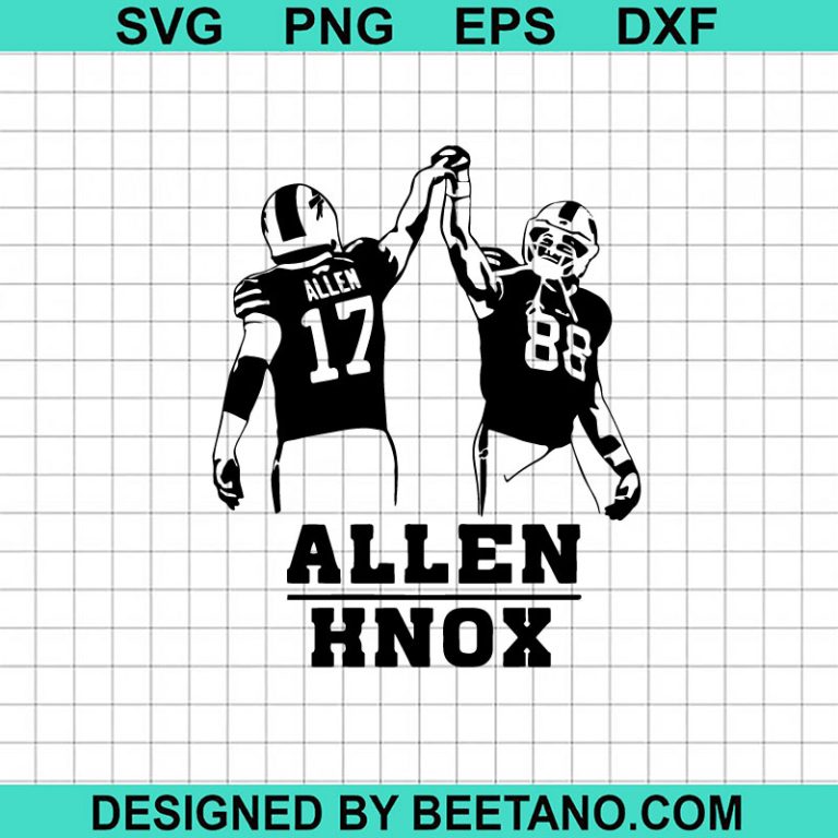 Allen Hnox Josh Allen SVG, Buffalo Bills SVG, NFL Football Players SVG