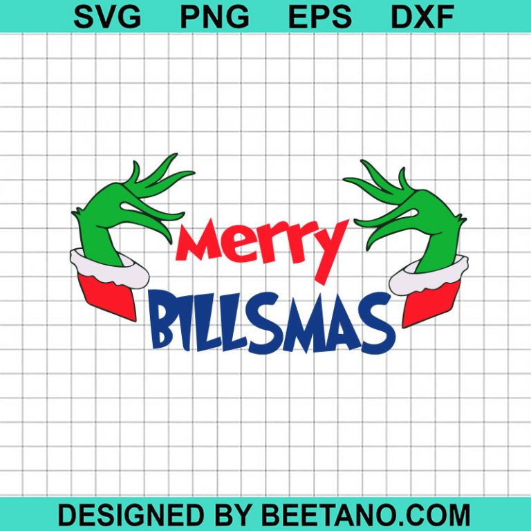 Buffalo Bills Grinch Hand Christmas SVG, Merry Billsmas SVG, Buffalo ...
