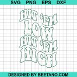 Hit Em Low Hit Em High SVG, Go Birds SVG, Philadelphia Eagles NFL ...