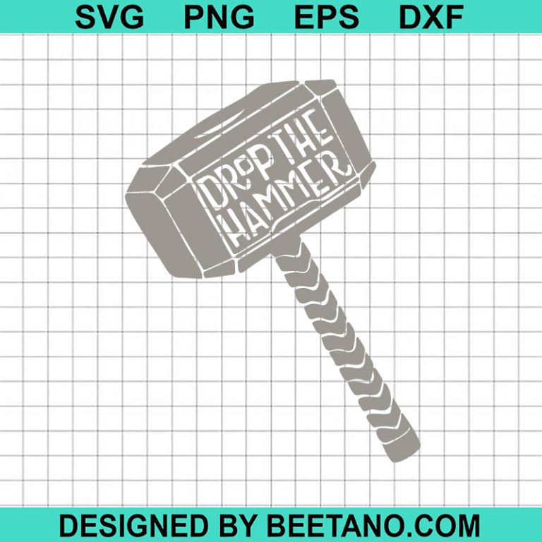 Drop the Hammer SVG, Hammer Thor SVG, Hammer Superheroes Thor SVG PNG