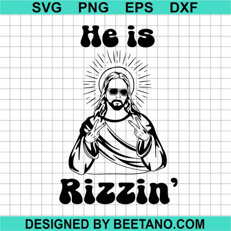 Jesus He Is Rizzin SVG, Easter Jesus Meme SVG, Easter Jesus SVG PNG DXF EPS