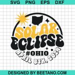 Solar eclipse Ohio 2024 SVG, Solar eclipse 8th April 2024 SVG, Solar ...