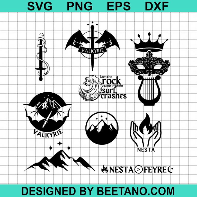 ACOTAR Valkyries Bundle SVG, ACOTAR A Court of Thorns and Roses SVG ...