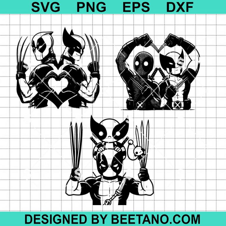 Deadpool And Wolverine SVG bundle, Deadpool Movie SVG, Deadpool And ...