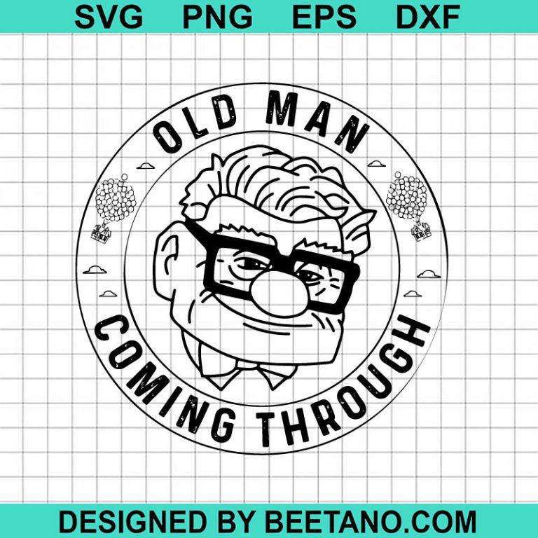 Old man Coming Through SVG, Disney Movie Pixar SVG PNG