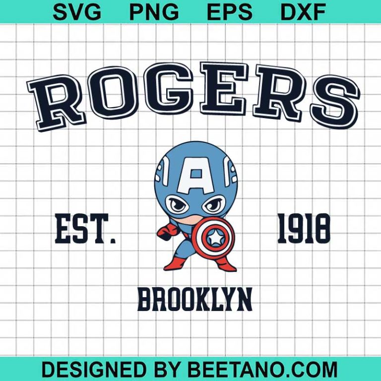 Rogers Captain America Est 1918 SVG, Captain America SVG, Marvel ...